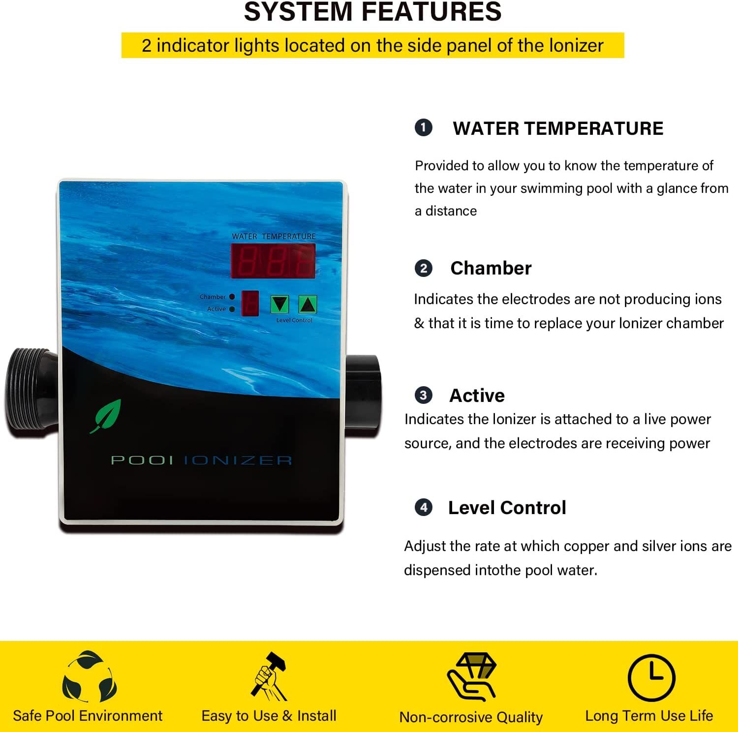 Pool Ionizer Complete Swimming Pool Care Sanitation System Tool ...