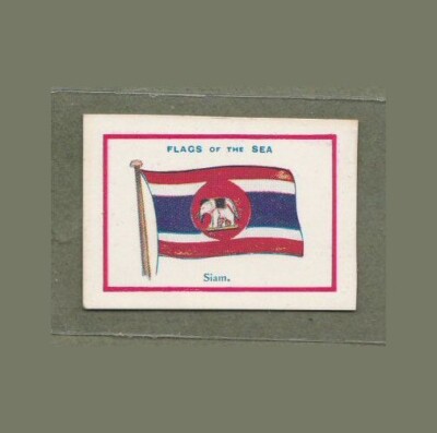 SIAM Thailand OLD Trade- Cigarette card VERY RARE Siamese Flag *** Must ...