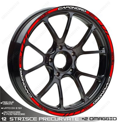 Trims Stickers Sport Wheel Aprilia 1200 Caponord 17-17 Red White | eBay