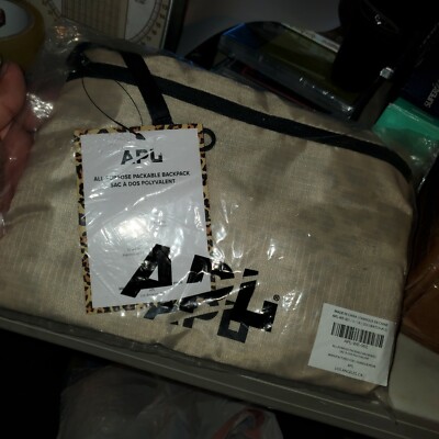 NEW Athletic Propulsion Labs APL All-Purpose Packable Backpack Leopard ...