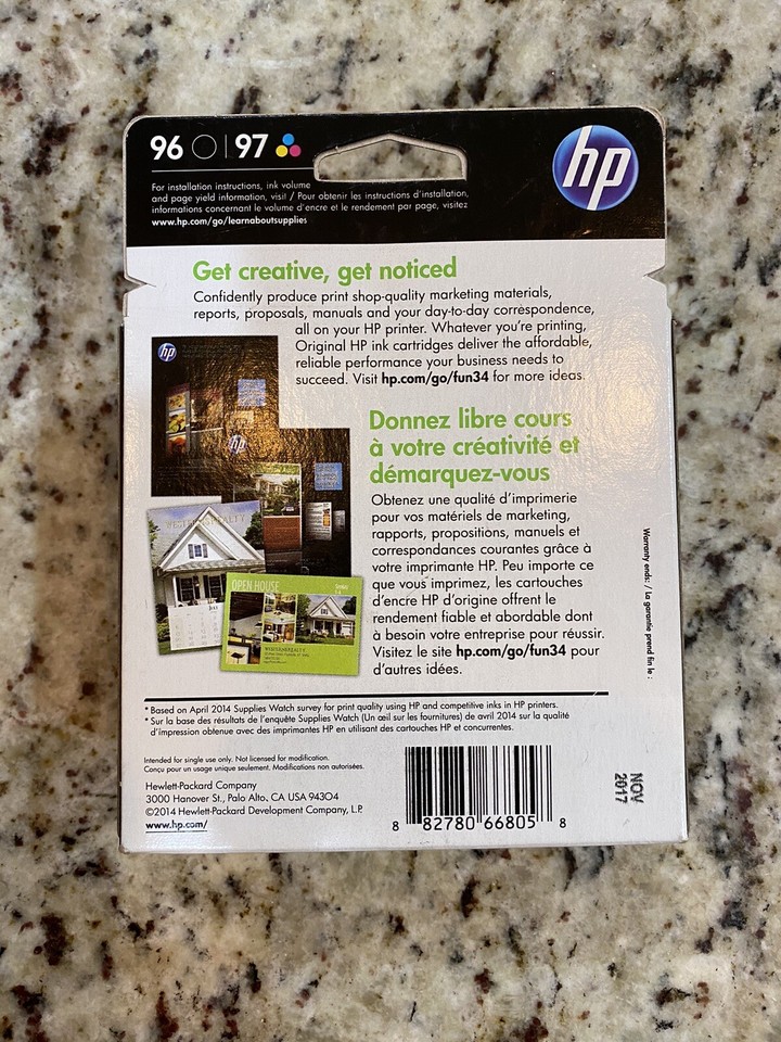 New Genuine HP 96/97 Black+Color OfficeJet 7210 7310 7410 B8350 9800 ...