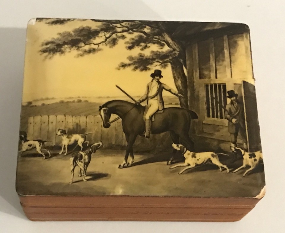 Horse Equestrian Fox Hunting Vintage Trinket Box | eBay UK