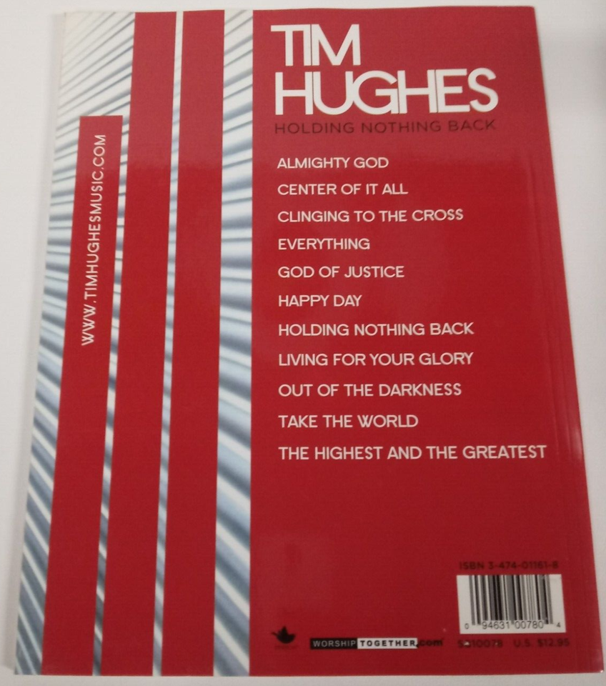 Tim Hughes Holding Nothing Back PB Sheet Music Chord Charts Tablature ...