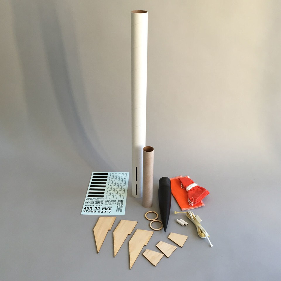 Mad Cow Flying Model Rocket Kit 1.6" AGM-33 Pike(29mm) | eBay