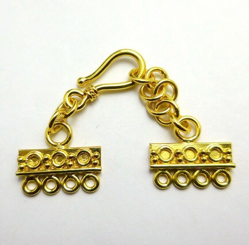2 Set Extender Toggle Clasp 4 Strand 18k Gold Plated Jewelry Making cx ...