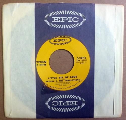 Brenda & Tabulations 45 Petit Bit Of Love / Let Me Être Happy Epic R&b ...