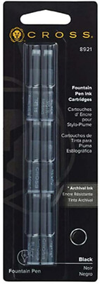 Cross Fountain Pen Cartridge Ink Refills, 6 per card (8921-8920) | eBay UK