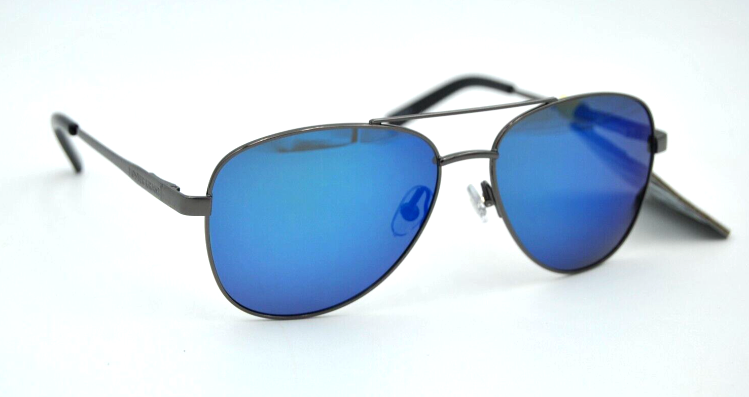 Foster Grant Gunmetal Blue Mirror POLARIZED Aviator GRANT POL ...