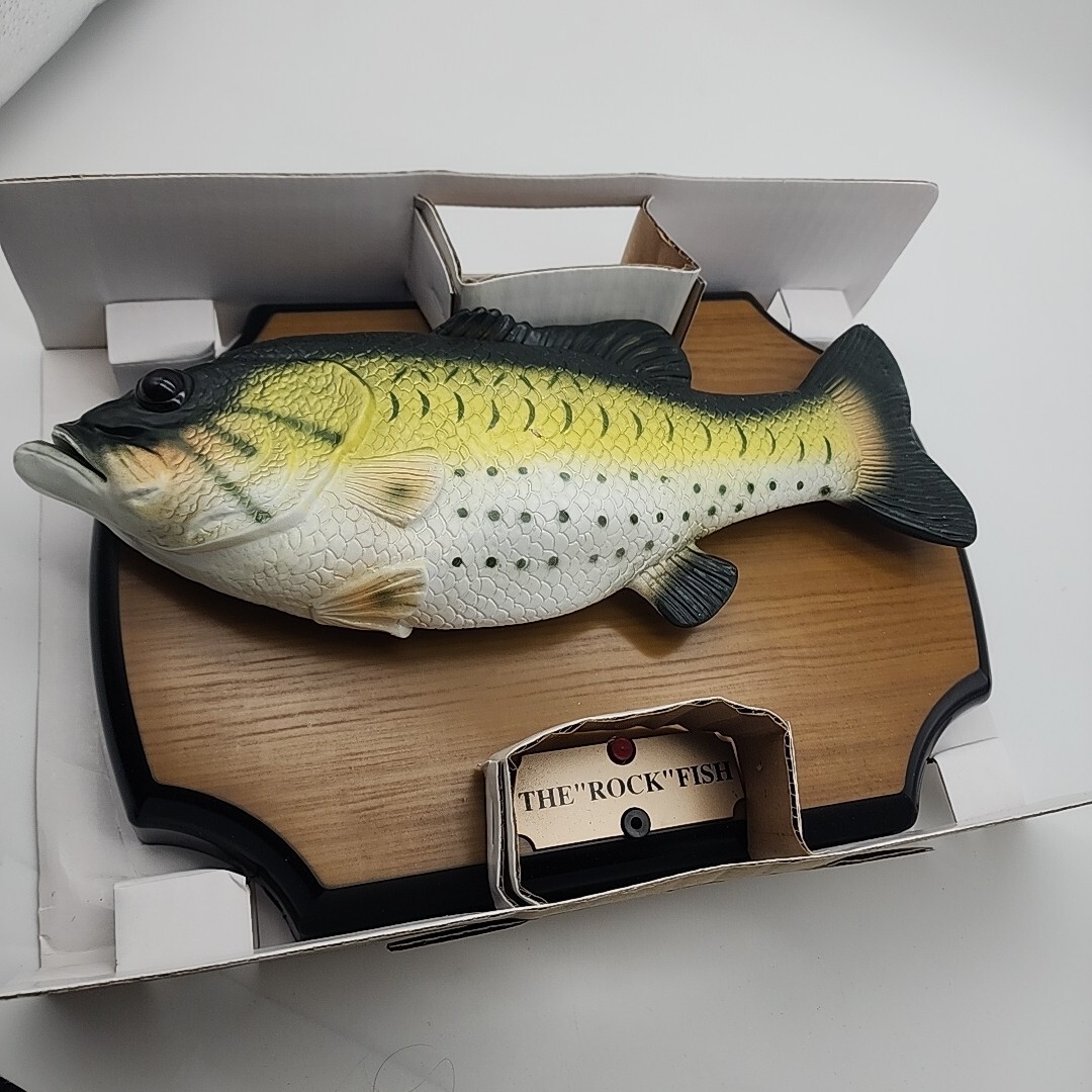 Vintage Rare The "Rock Fish The Mounted Moving & Singing Fish Fast ...