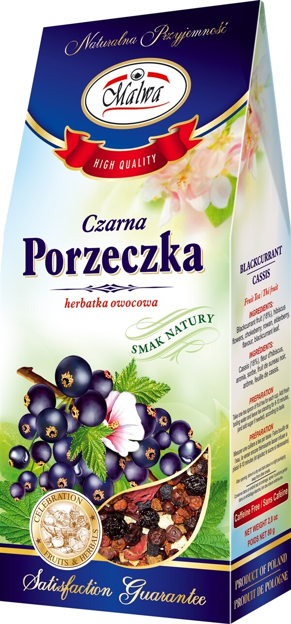 Malwa Porzeczka BLACKCURRANT Polish Fruit Tea Poland 1.7oz 50g Dried ...