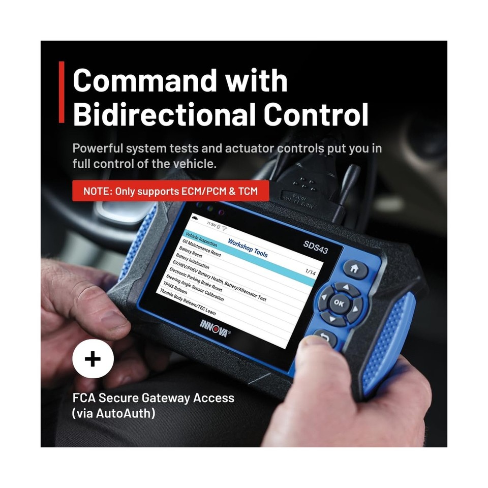 Innova SDS43 OBD2 Scanner Diagnostic Tool - Bidirectional Tablet ...