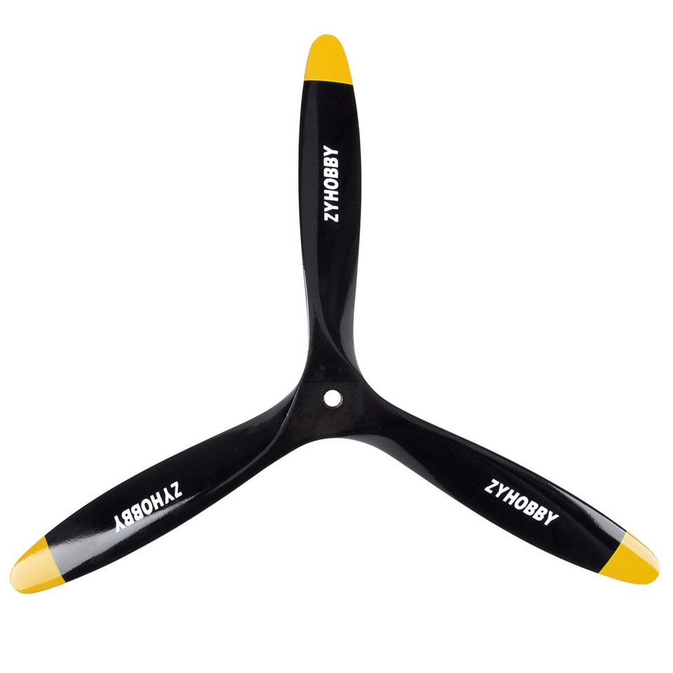 3 Blade 14/15/16/17/18/20/21 inch Black +Yellow Propeller CW Beech ...