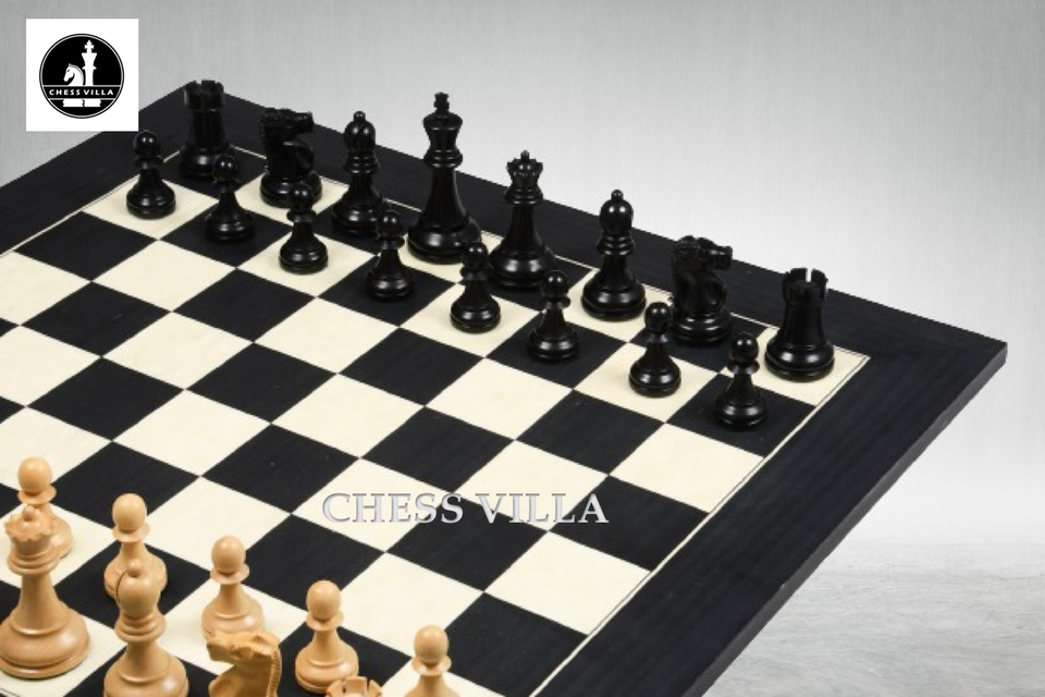 1972 Fischer Spassky Championship Chess Pieces Set – Boxwood & Ebonised ...