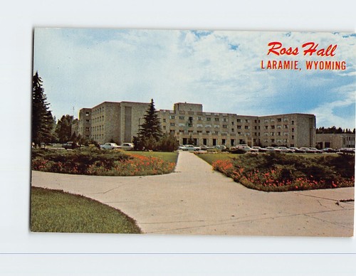 Postcard Ross Hall the Women's Dormitory Laramie Wyoming USA | eBay