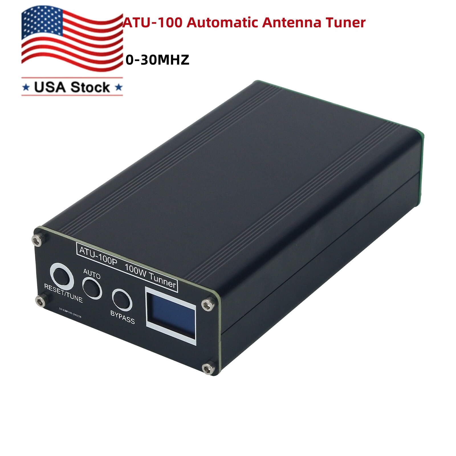 ATU-100 Automatic Antenna Tuner 100W 0-30MHZ Shortwave Radio ANT Tuner ...