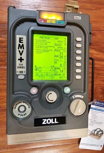 Zoll Impact 731 EMV+ PATIENT MONITOR Uni-Vent Ventilator - Nice | eBay