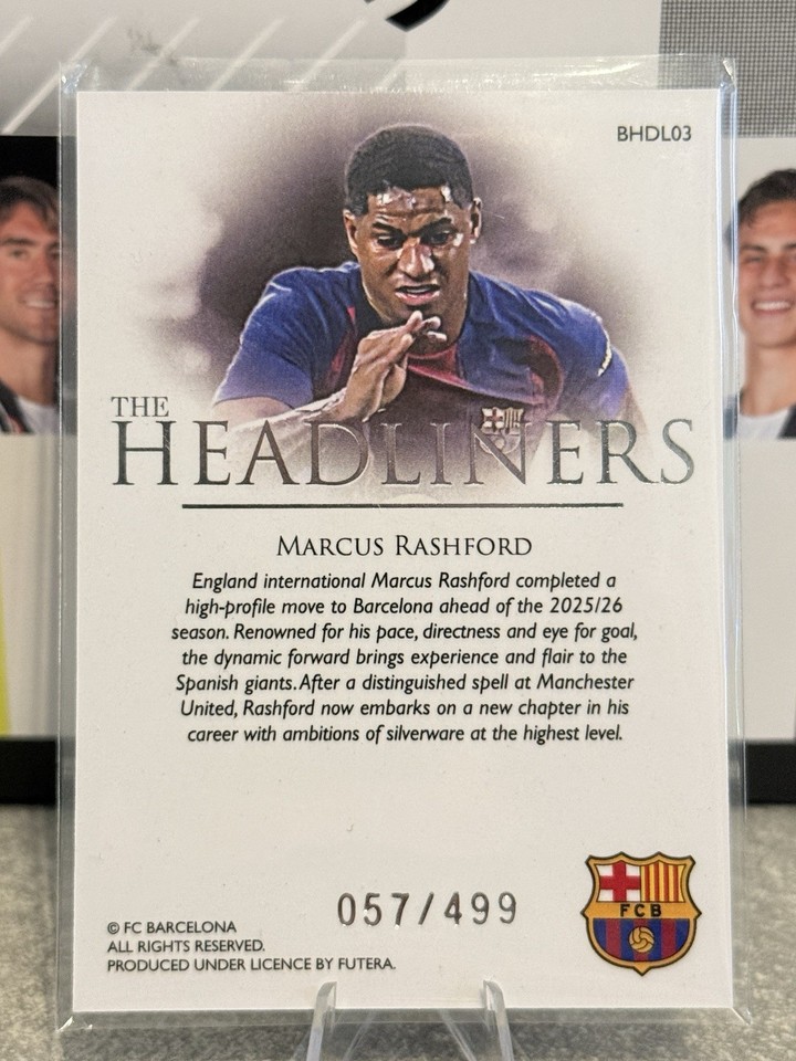 Marcus Rashford Headliners /499 Futera | eBay UK