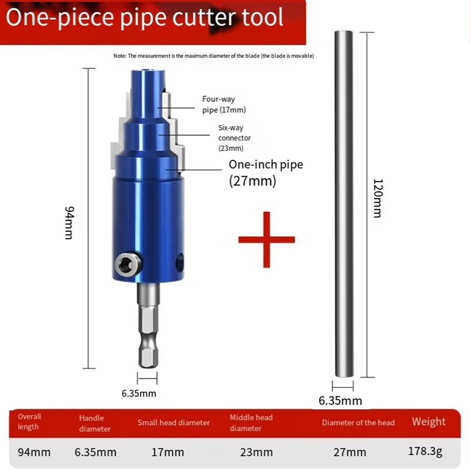 Broken Pipe Extractor with Hex Shank for Water Pipes PVC PEX and Valve ...
