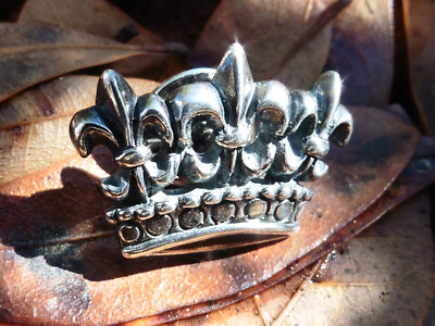 Jose Balli Fleur de Lis Triple Crown Pin/Brooch | eBay