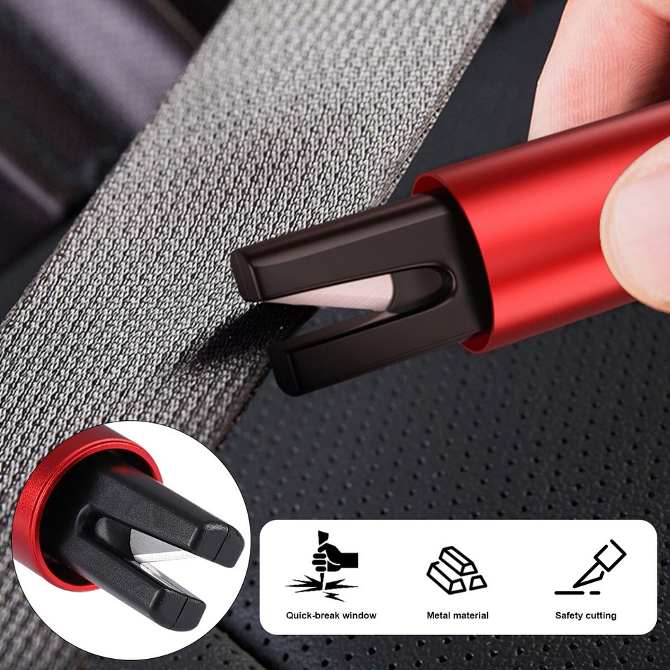 2x Car Safety Hammer Window Glass Breaker Seat Belt Emergency Escape ...