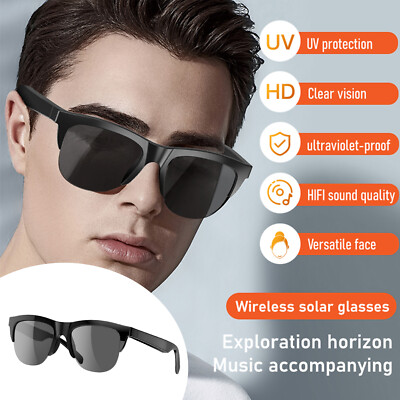 Bluetooth 5.3 Wireless Headset Smart Polarized sun lenses Glasses ...
