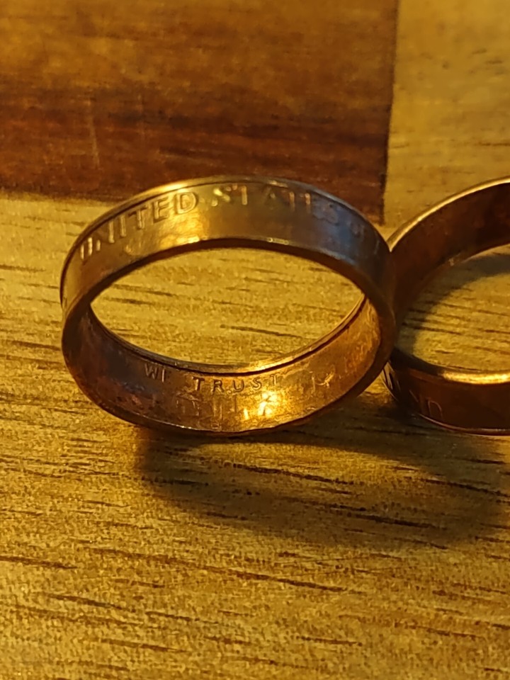 Penny Coin Ring. Currency Ring | eBay