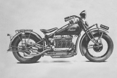Indian ‘4’ 403 Four Police 1933 motorcycle photo new model press ...