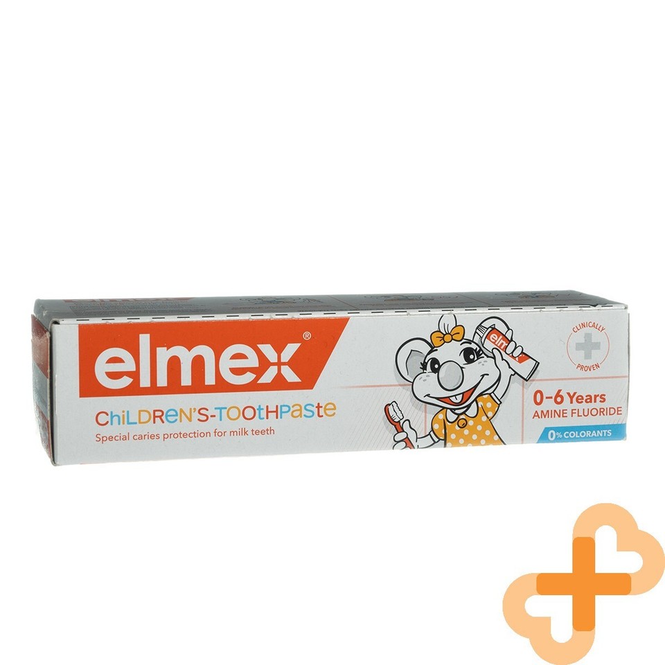 ELMEX CHILDREN 0-6 Years Old Children Toothpaste 50 ml with Fluoride ...