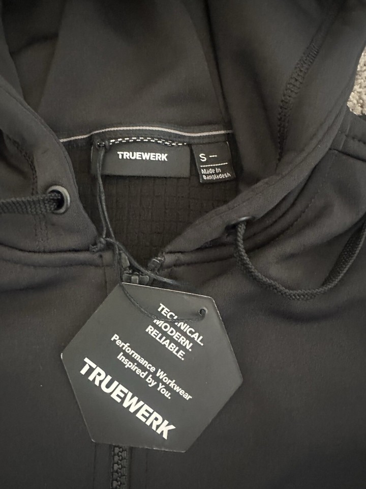 NWT Truwerk M2 Grid Zip Up Hoodie Jacket Black Size Small | eBay