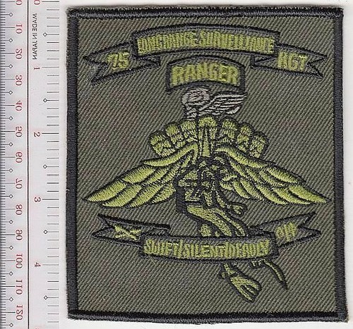 Ranger US Army 75th Infantry Regiment Airborne Combat Diver Freefall ...