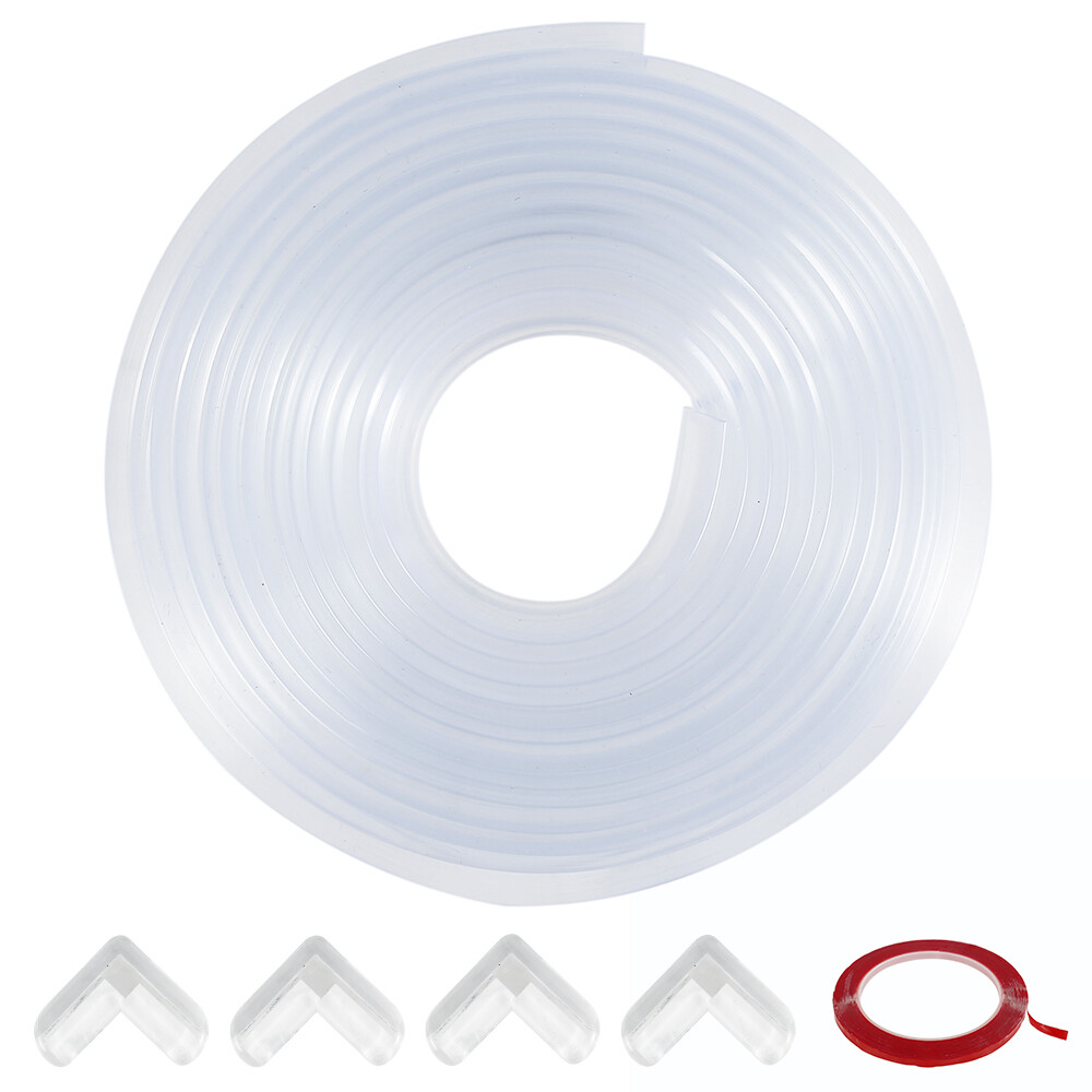3M Clear Table Edge Protector Bumper Strip Corner Kids Safety PVC ...