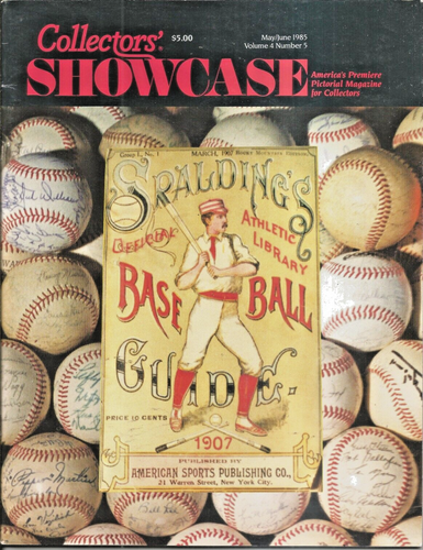 Collectors' Showcase Magazine - May/June 1985 - Baseball Collectables ...