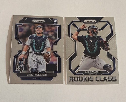 2- Cal Raleigh 2022 Panini Prizm Rookie Cards ️( 1- #RC-21 & 1- #241 ...