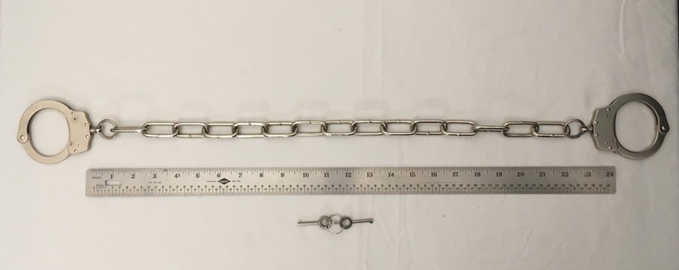 One CTS Thompson Handcuffs Model 1008 Tri-Max Security Handcuffs with ...