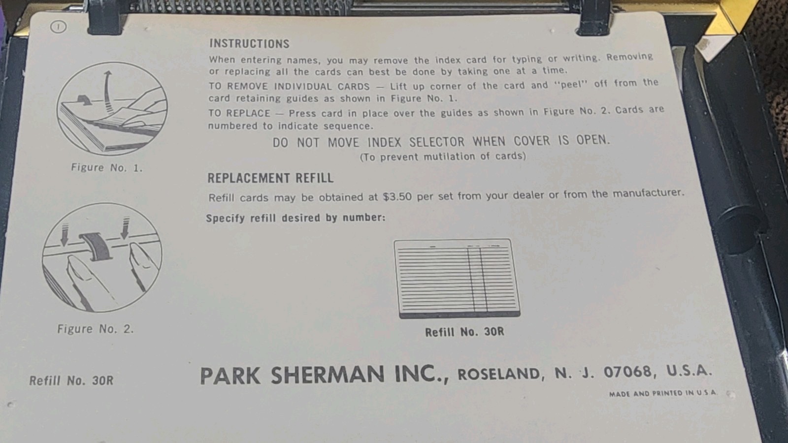 Vintage Gold Tone Union Pacific Railroad desktop flip-top address book ...