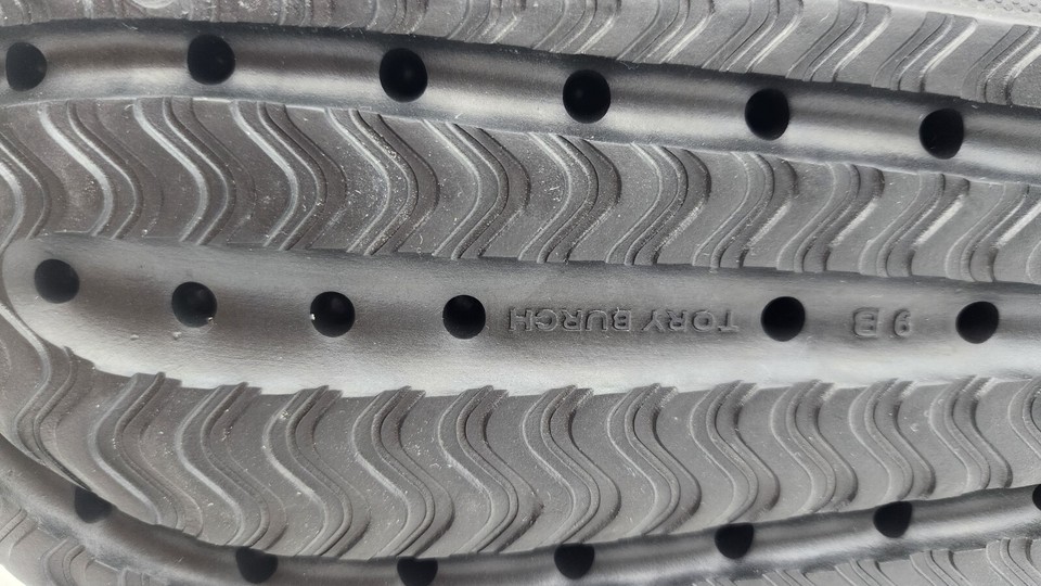 New Tory Burch Shower Slide EVA Perfect Black Size 7 | eBay