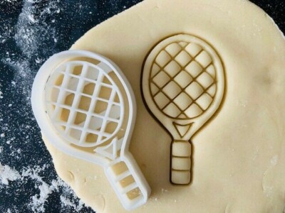 Tennis Racket cookie cutter Icing Fondant Baking Bake Kitchen Cake ...