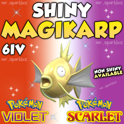 SHINY MAGIKARP 6IV Pokemon Scarlet & Violet | eBay