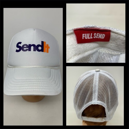 OG Full Send Trucker SEND IT Hat Cap FedEx Rope Trucker SnapBack Kyle ...
