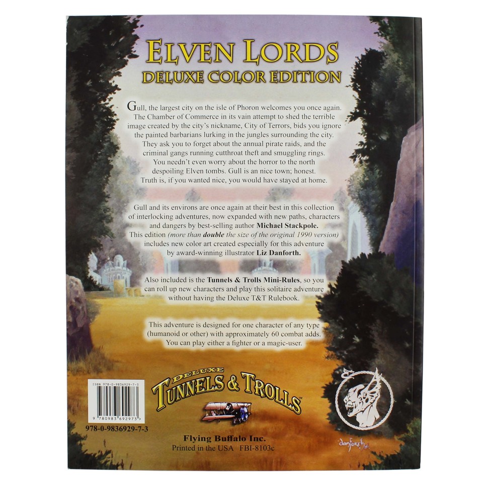 Tunnels & Trolls Solo Adventure 30: Elven Lords Deluxe (Color) Edition ...