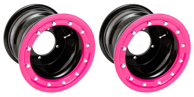 YFZ 450 YFZ 450R Rear Wheels Beadlock 8x8 3+5 4/115 Alba Racing Blk ...