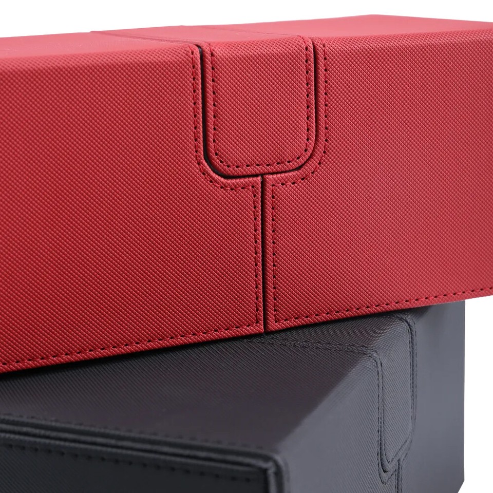 Premium Double Deck Box 200 Cards TCG Case Large Protector EDH Magnet ...