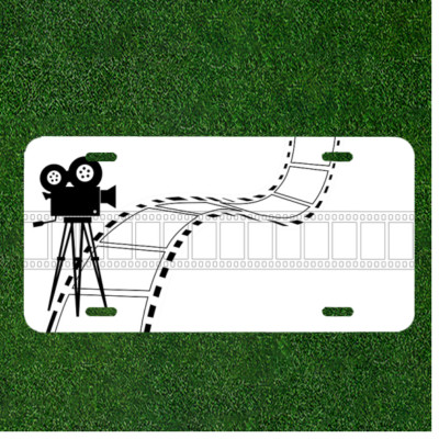 Custom Personalized License Plate Auto Tag With Camera And Film Design ...