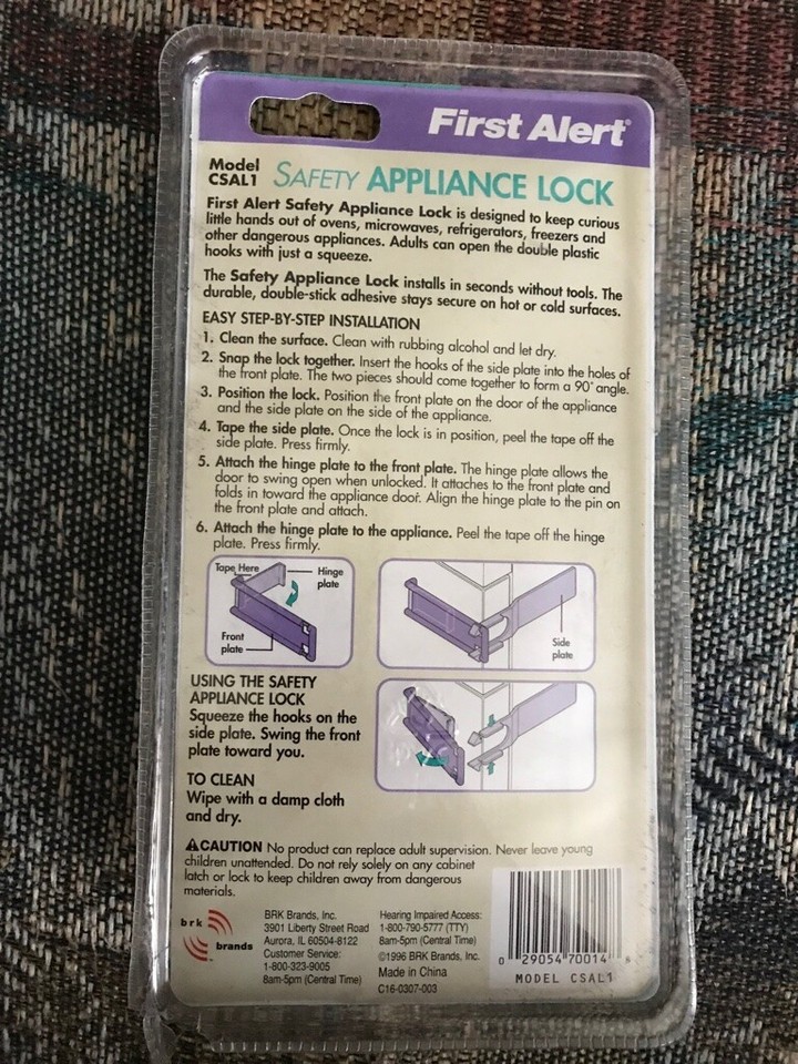 First Alert Safety Appliance Lock Model CSAL1 Baby Lock NEW | eBay
