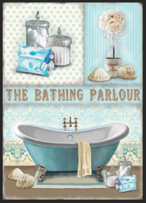 Retro Bathroom Signs 9 Pieces Bathroom Wall Art Wall Decor, Funny