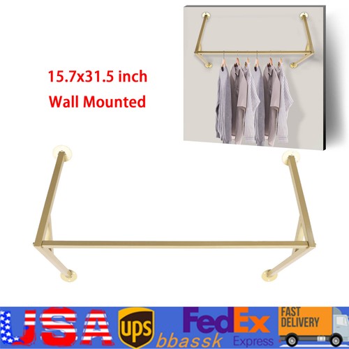 Metal Garment Cloth Rack Hanger Closet Rails For Clothing Retail Store ...