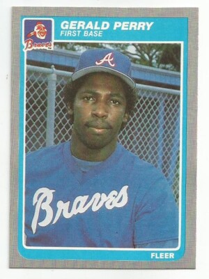 GERALD PERRY 1985 FLEER CARD MINT CONDITION | eBay
