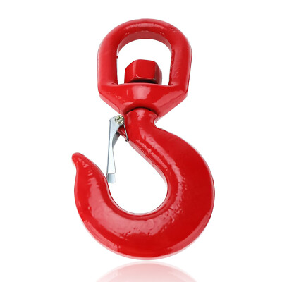 5 Ton Heavy Duty Swivel Lifting Hook, Crane Hook with Latch Swivel Eye ...