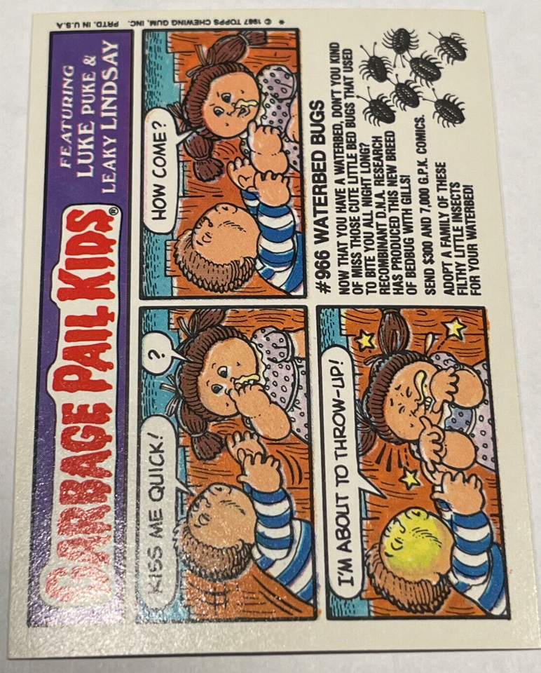 1987 Topps Garbage Pail Kids Series 8 Lotta Lotta 330A | eBay