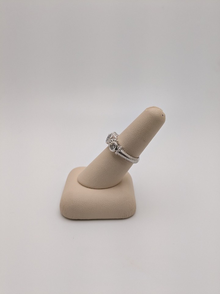 Judith Ripka Sterling Silver CZ Ring Size 7 | eBay